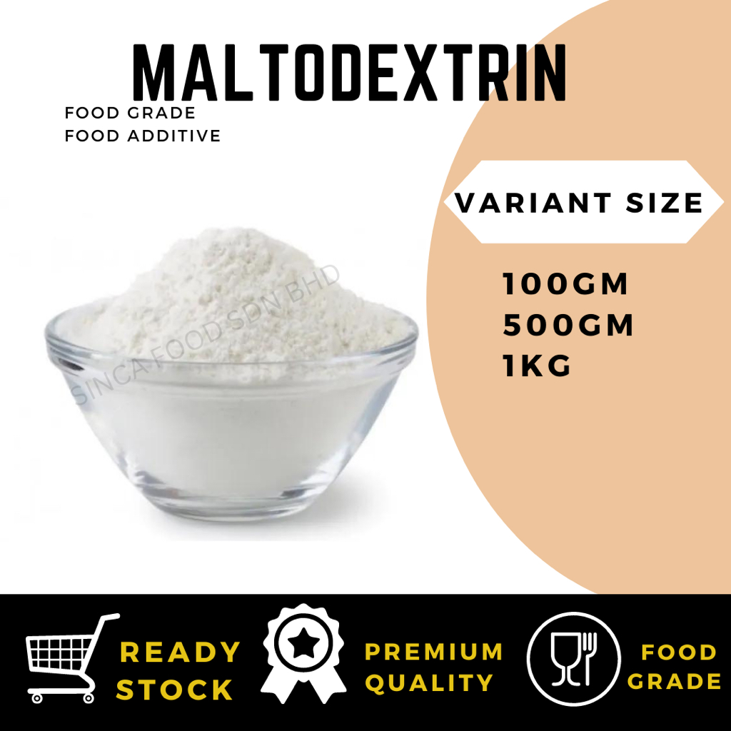 (HALAL) 【Ready Stock】 MALTODEXTRIN /Sweetener/ Thickener 1KG,500GM ...