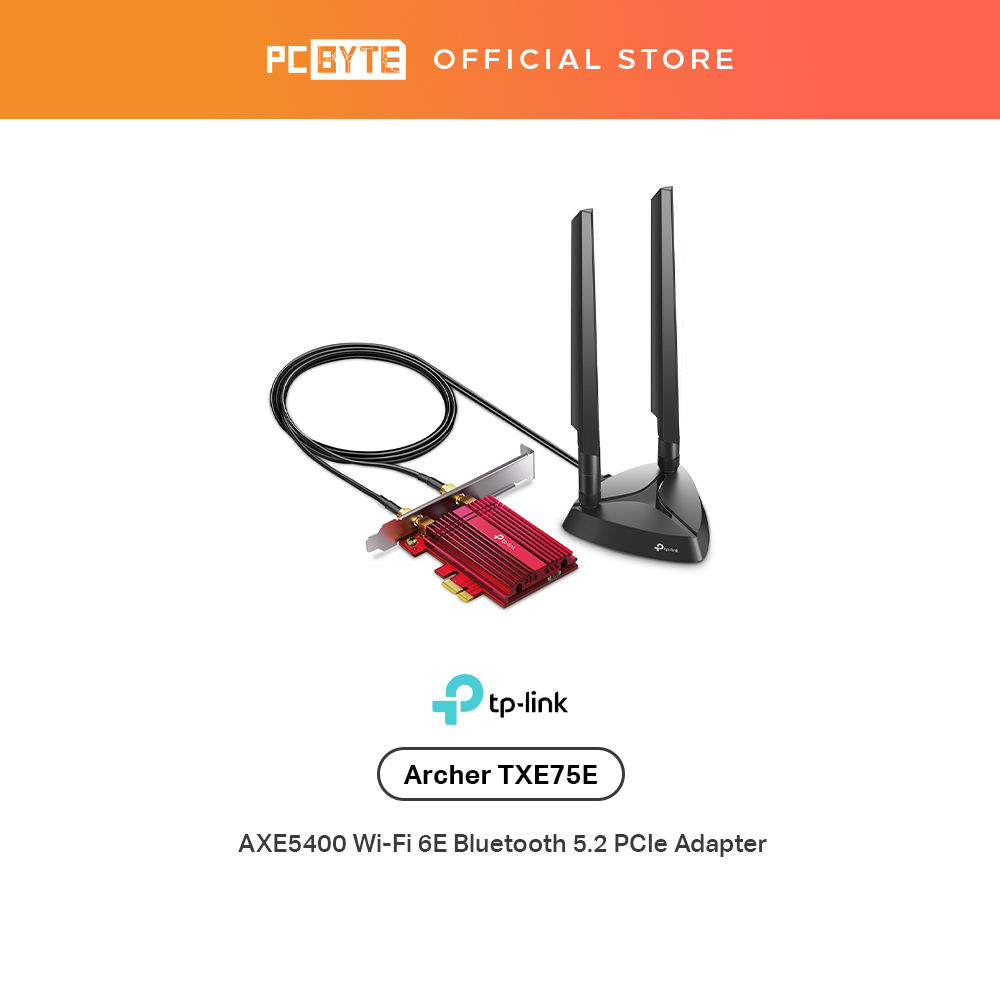 TP-Link Archer TXE75E AXE5400 Wi-Fi 6E Bluetooth 5.2 PCIe Adapter ...