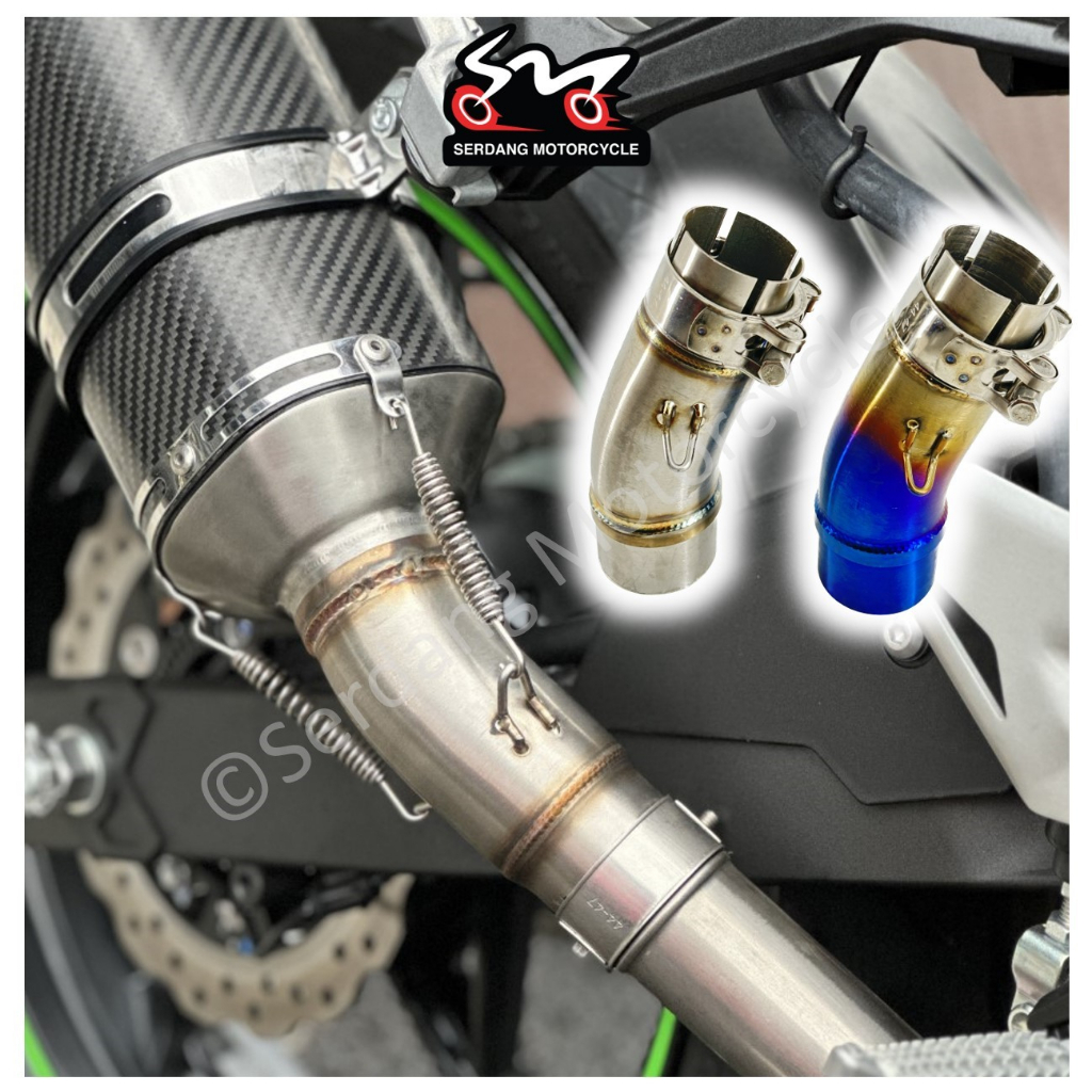 Modenas Kawasaki Ninja 250 2018-2023 Mid Middle Link Pipe Modenas Kawasaki Ninja 250 2018-2023 Mid Middle Link Pipe