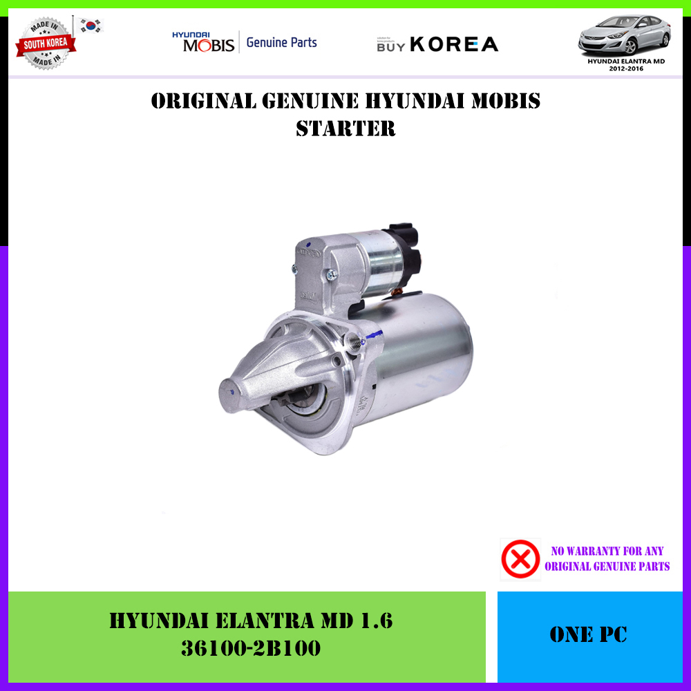 Hyundai Elantra MD 1.6 Genuine Hyundai Mobis Starter (36100-2B100 ...