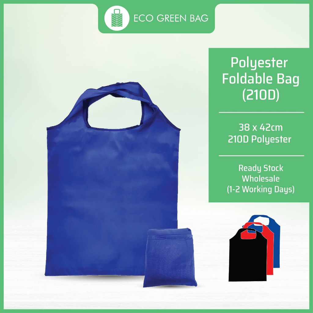 Foldable Shopping Bag Eco Bag Travel Tote Reusable Grocery Bag | Shopee ...
