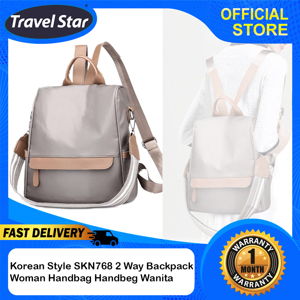 Travel Star Korean Style SKN768 2 Way Backpack Woman Handbag Handbeg Wanita | Shopee Malaysia