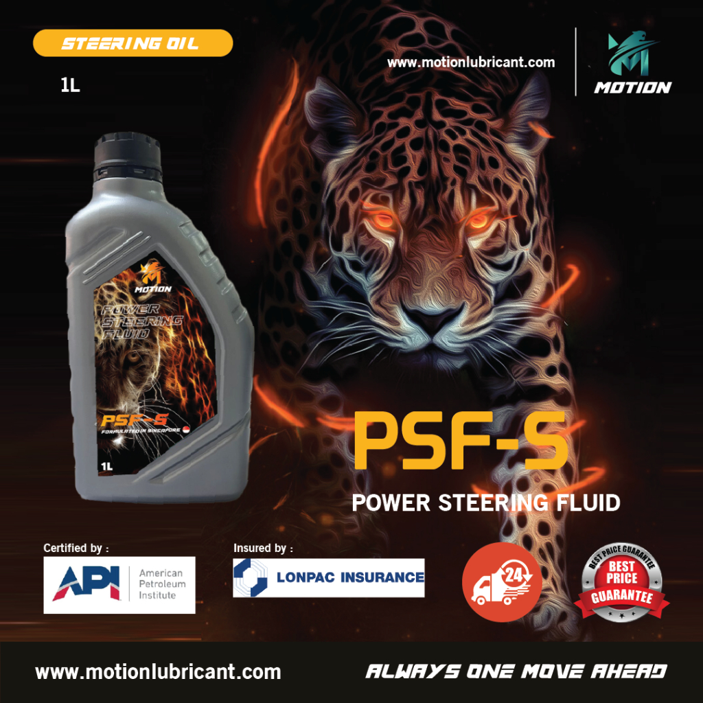 MOTION PSF-S POWER STEERING FLUID OIL 1000ml MINYAK STEERING KERETA SYNTHETIC BASED PROTON ...