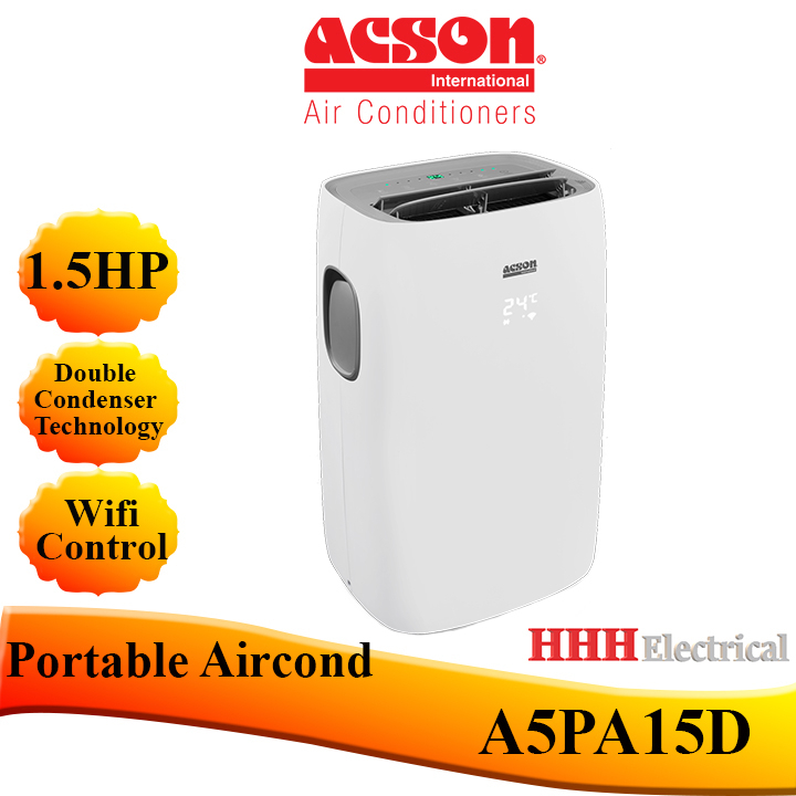 ACSON 1.5HP Moveo Portable AirCond With Smart Control A5PA15D | Shopee ...
