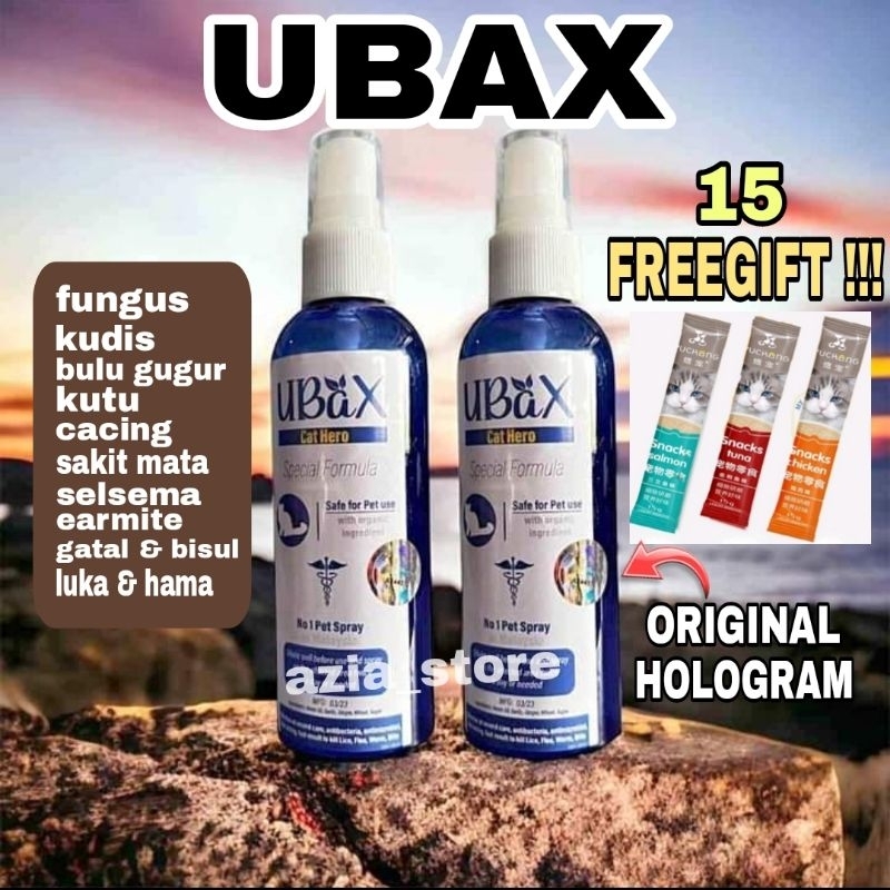 15 FREEGIFT ! UBAX ORIGINAL WITH HOLOGRAM SPRAY UNTUK LUKA , SELSEMA ...