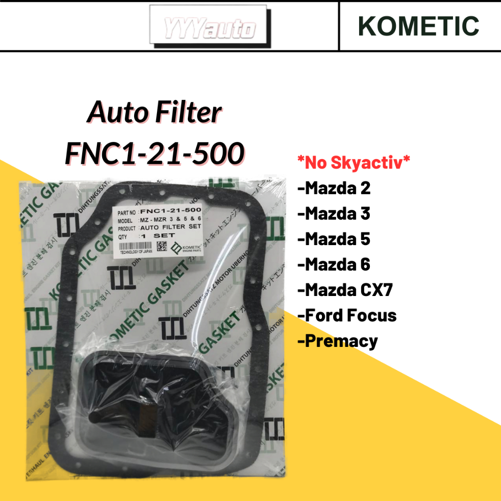 Mazda Auto Filter FNC1-21-500 For No Skyactiv Mazda 2 / Mazda 3 / Mazda ...