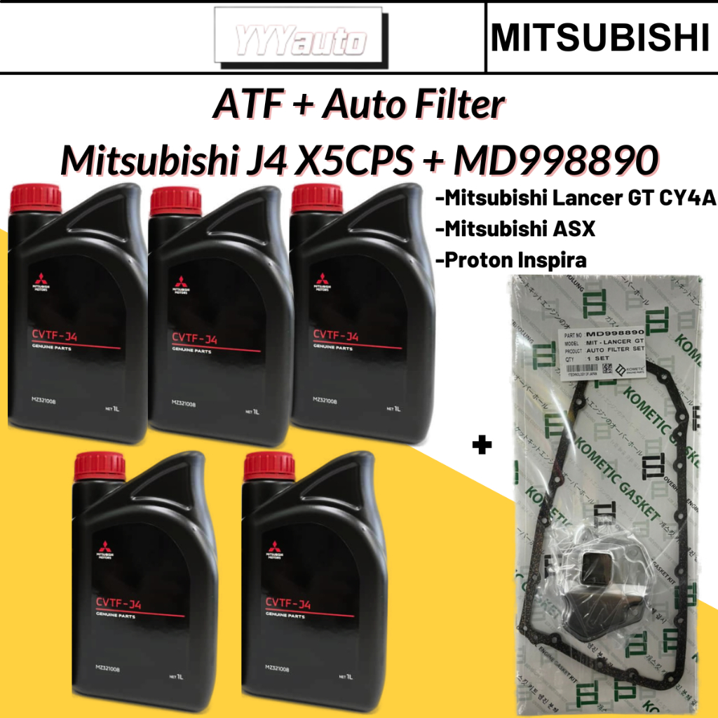 PROTON INSPIRA/MITSUBISHI LANCER GT 2.0 CY4A/ASX CVT J4 (5 Bottle ...