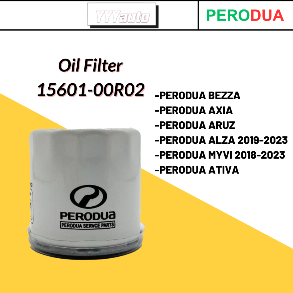 [ORIGINAL] Perodua Oil Filter Bezza/Axia (15601-00R02) | Shopee Malaysia