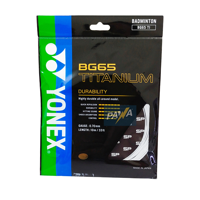 Yonex BG 65 BG65 Titanium TI Ti Badminton String (100% Original Sunrise ...