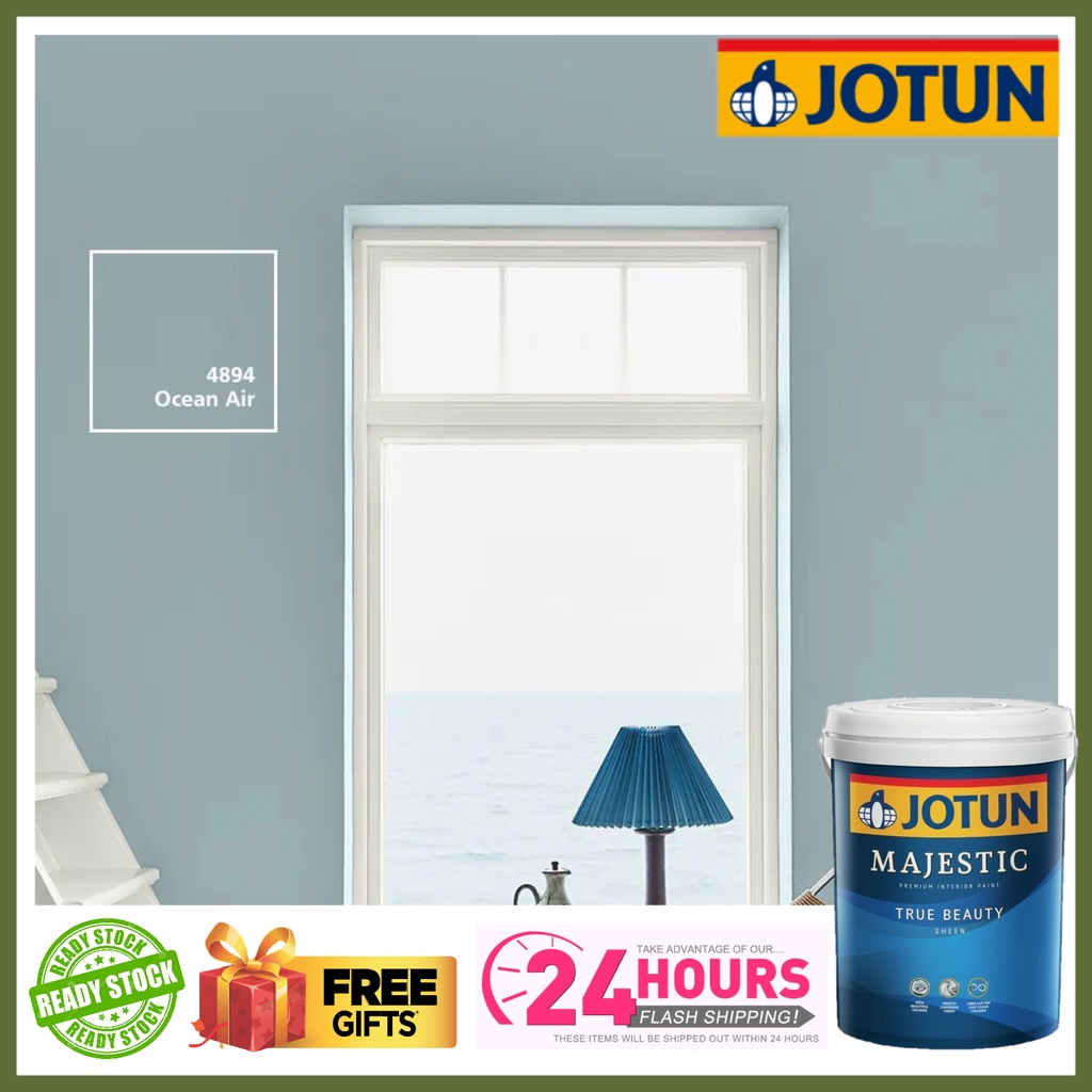 JOTUN 15L 4894 OCEAN AIR Majestic True Beauty Sheen /Cat Dalam Kilat ...
