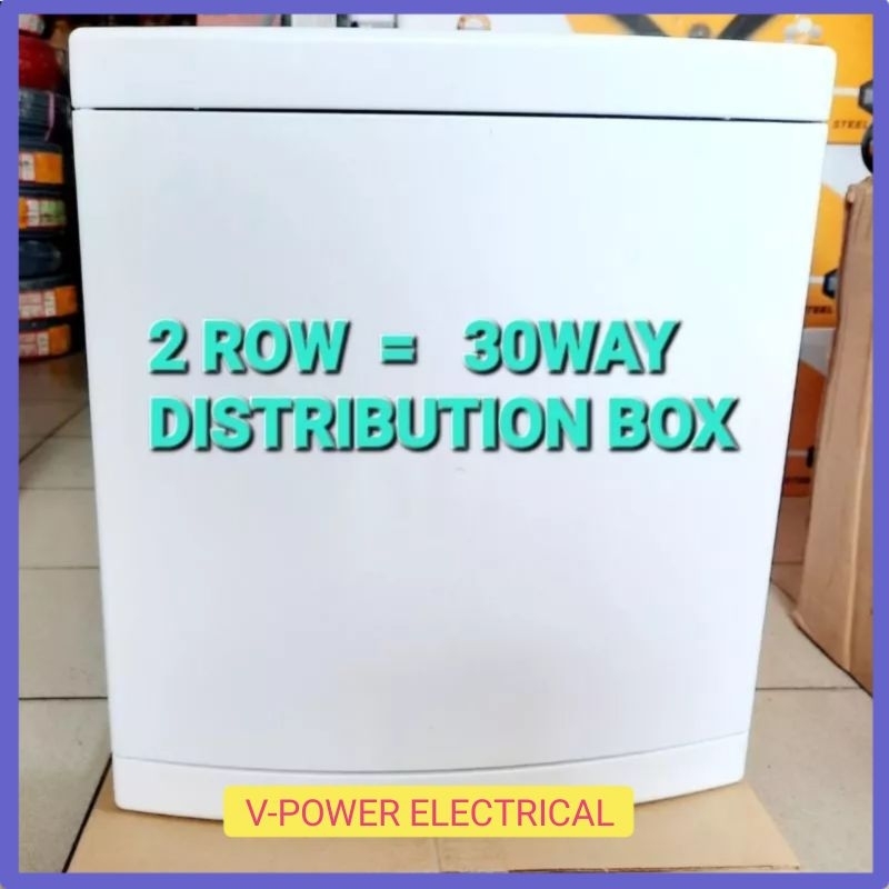 2ROWS 30WAY PVC CONSUMER MCB BOX/2 ROW DISTRIBUTION BOX /ELECTRIC BOX ...