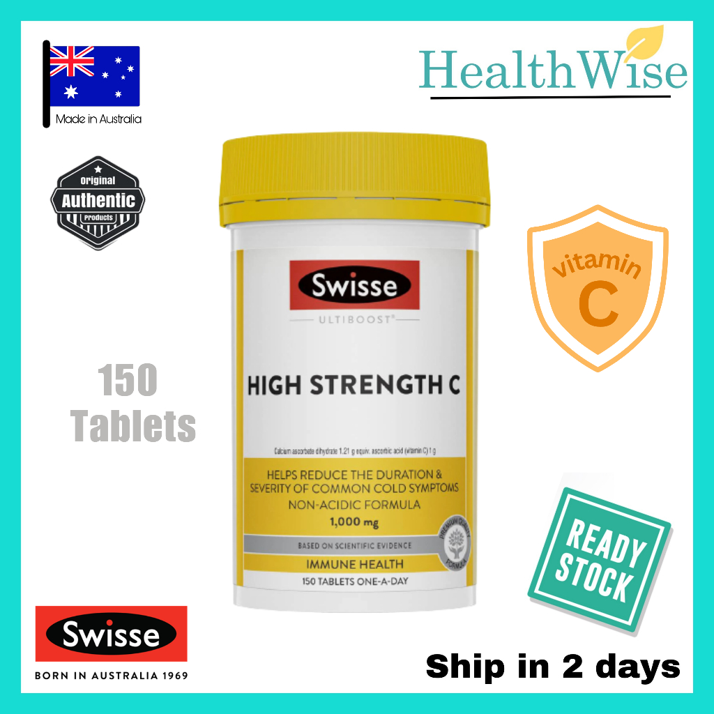 Swisse Vitamin Ultiboost High Strength C Tablets 150s (1,000mg) EXP ...