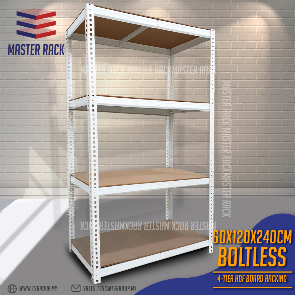 MASTERACK Boltless DIY Racking -W60xL120xH240cm Multipurpose Racking | Shopee Malaysia