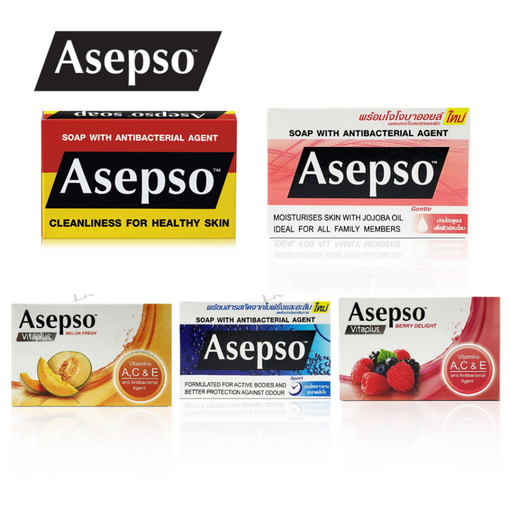 1PCS ASEPSO Antiseptic Soap Antibacterial Agent Healthy Skin/Melon ...