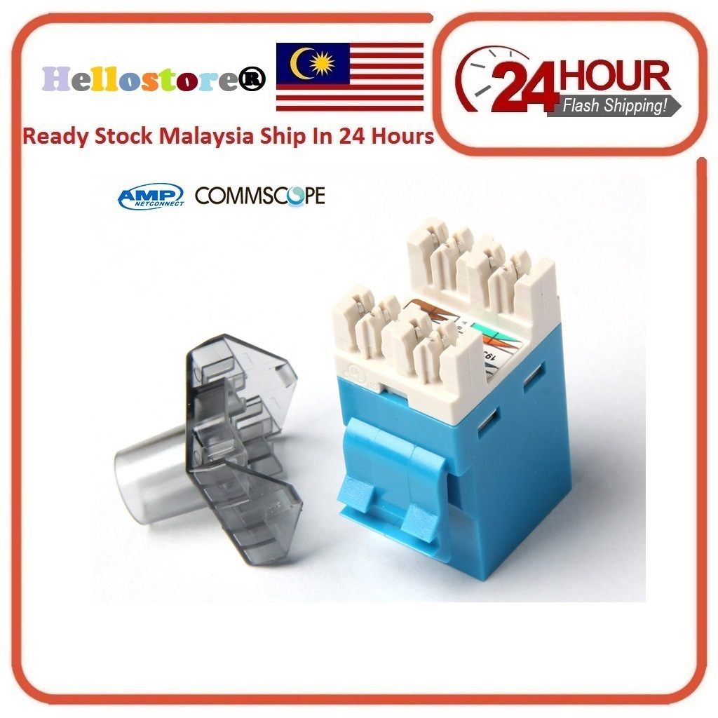 Commscope AMP Cat6 Modular Jack SL-Series RJ45 Commscope AMP Cat6 ...