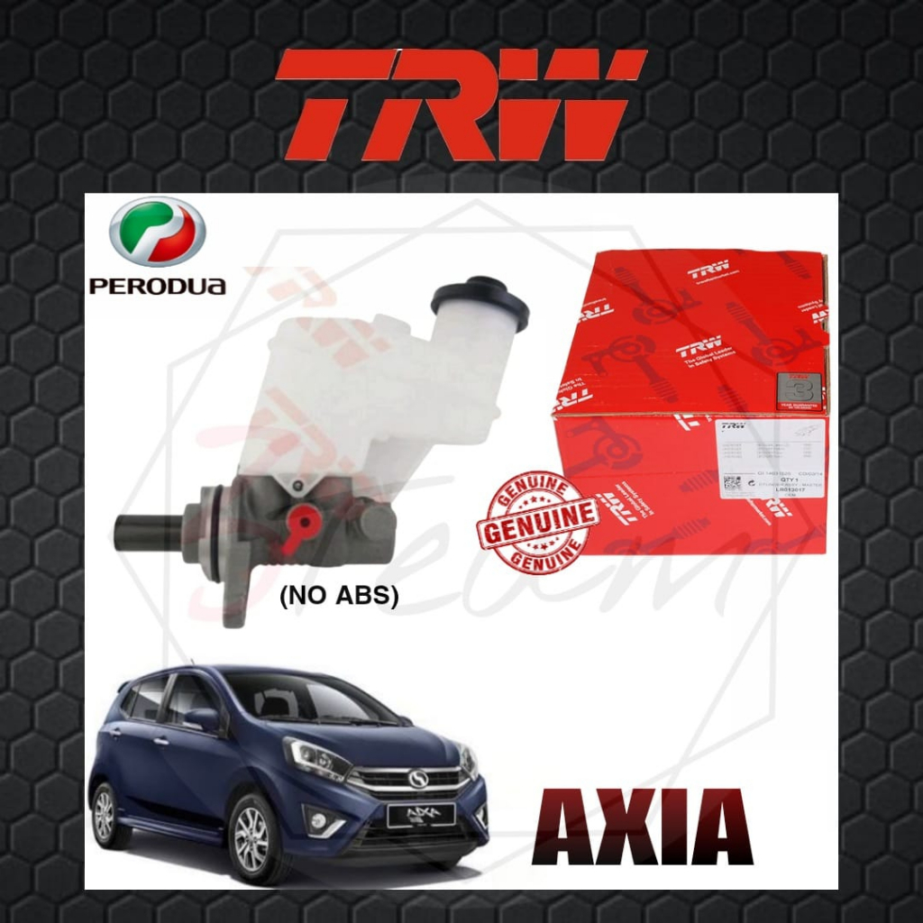 TRW HYDRAULIC BRAKE MASTER PUMP FOR PERODUA AXIA (WITH ABS // NO ABS ...
