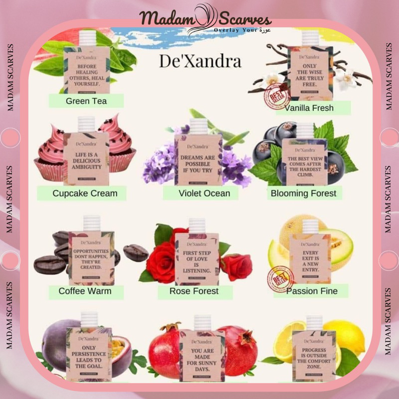 💯 ORIGINAL | New Flavour Dexandra Air Freshener | Car Perfume | Shopee Malaysia