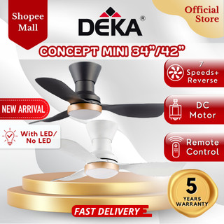 DEKA CONCEPT MINI LED Series 22" 34" 42" 3 Blades 7 Speed Control ...