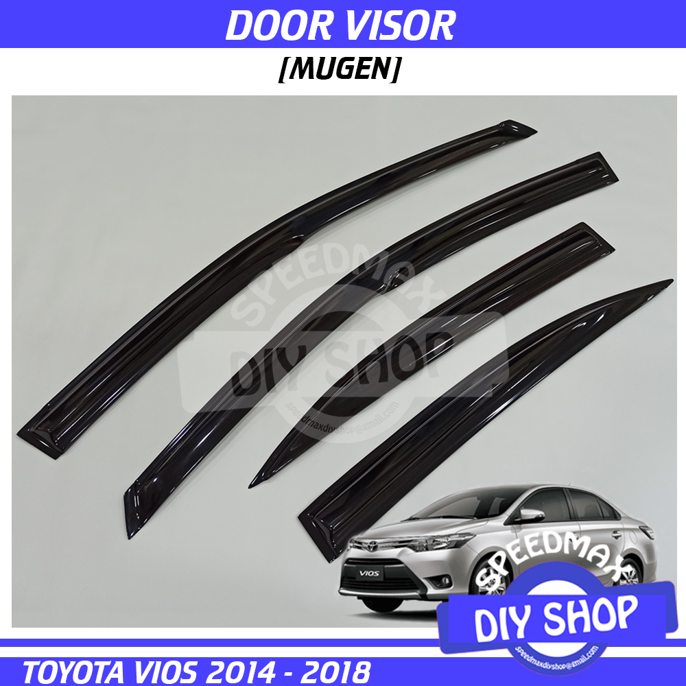 Toyota Vios Door Visor 2003 2004 2005 2006 2007 2008 2009 2010 2011 ...