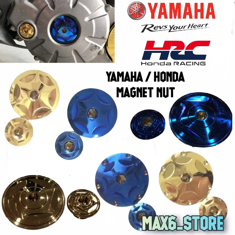 YAMAHA HONDA MAGNET NUT TITANIUM / GOLD Y16ZR Y15ZR RSX150 RS150 LC135 ...