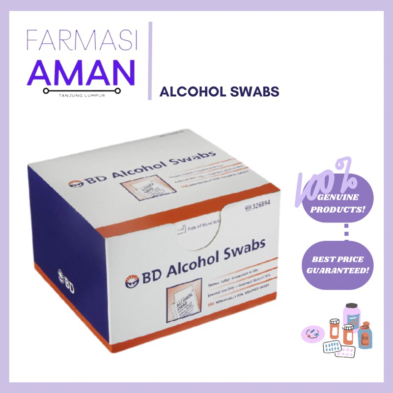 BD Alcohol Swabs 100pcs | Shopee Malaysia
