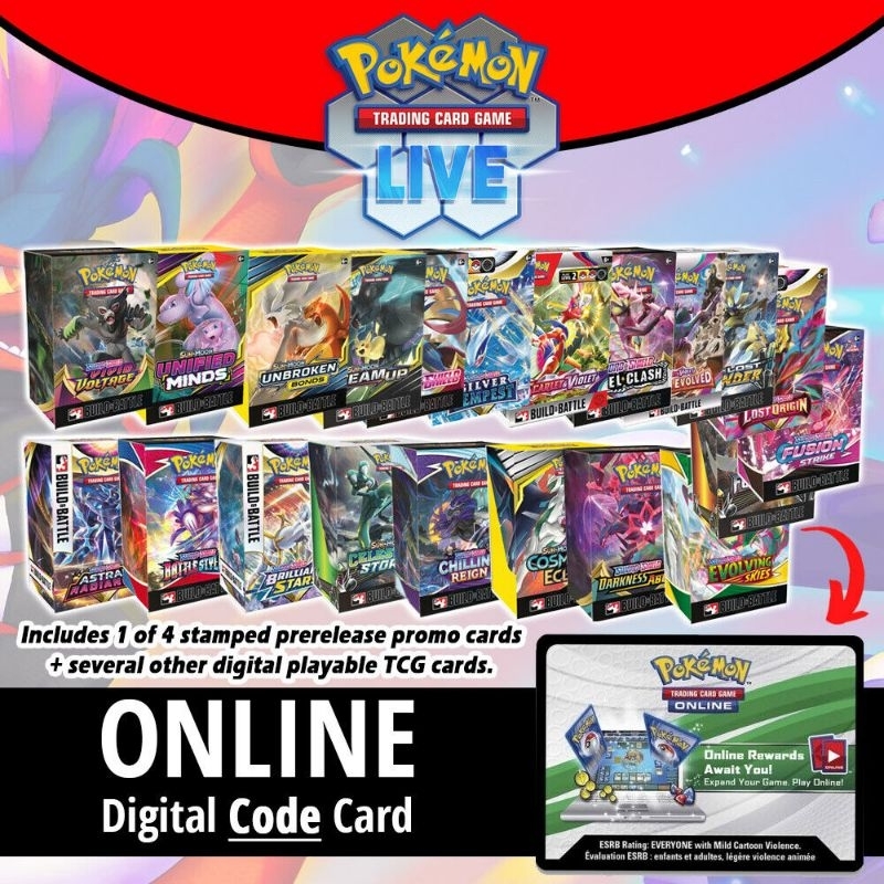 [PTCG LIVE] Pokemon Build & Battle BNB Pre-constructed Deck Digital Code Card! | Shopee Malaysia