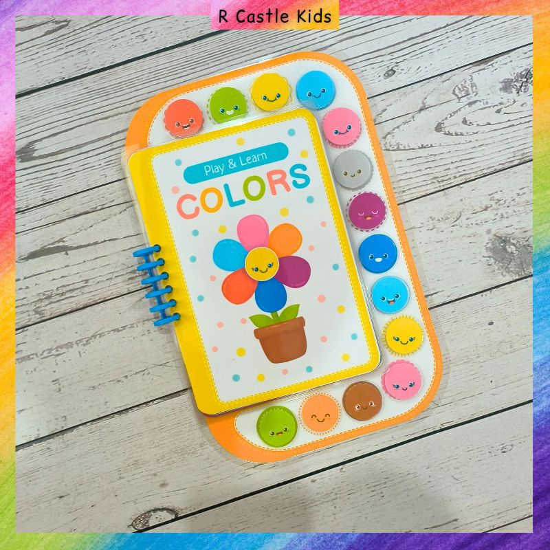Color Matching Busy Book Colour Sorting learning activity for Kids ...