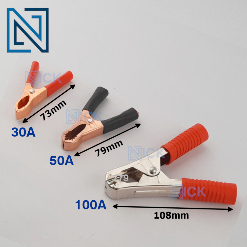 1Set 30A/50A/100A Car Test Probe Crocodile Clip Connector Electrical ...