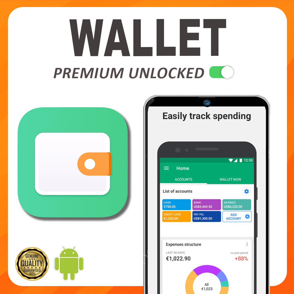 Wallet: Budget Expense Tracker 📱[ LIFETIME PREMIUM]📱[NO VIRUS]📱[100% ...