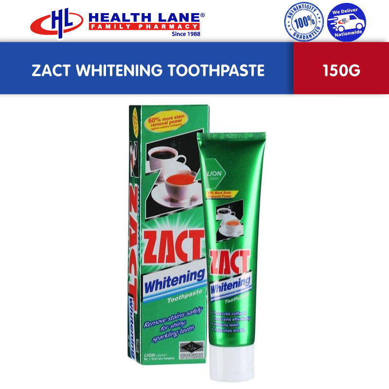 Zact Whitening Toothpaste (150g) | Shopee Malaysia