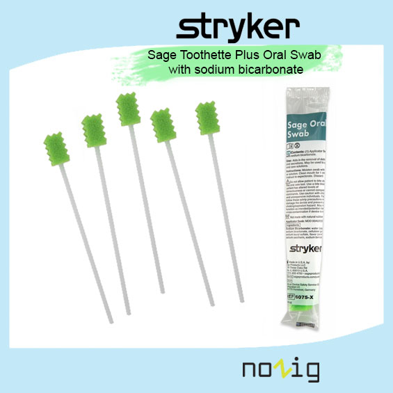Toothette Oral Swab With Sodium Bicarbonate Disposable for Oral Care ...