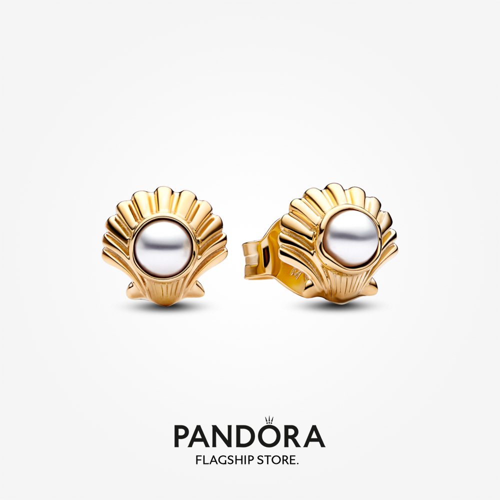 Pandora Disney The Little Mermaid Seashell Stud Earrings | Shopee Malaysia