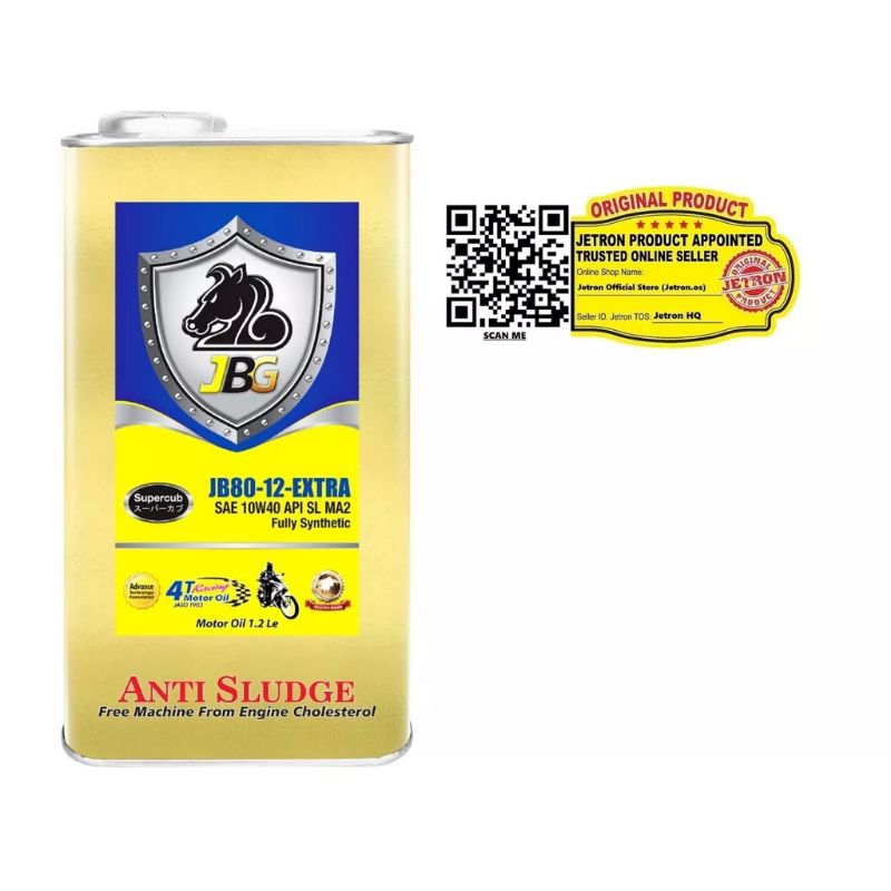 (Ready Stock)JB80-12-EXTRA SL 10W40 MA2 FULLY SYNTHETIC MOTORCYCLE OIL ...