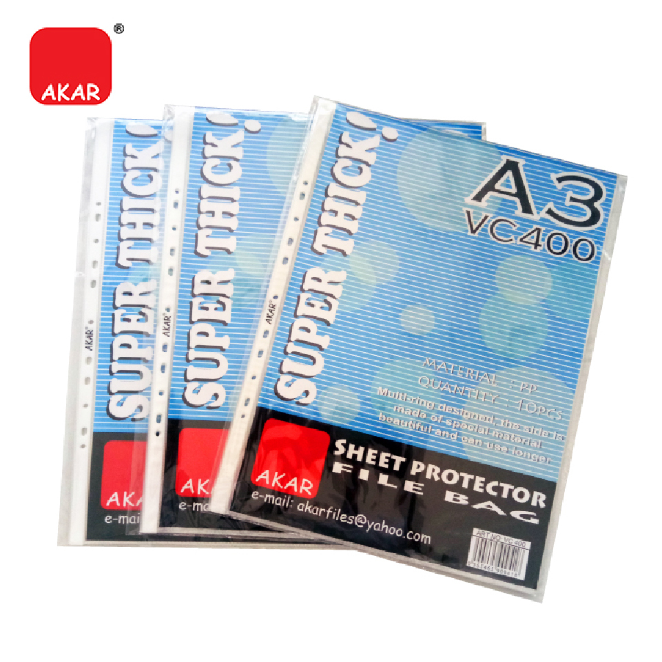 AKAR A3 Super Thick Sheet Protector (10'S / pack) | Shopee Malaysia