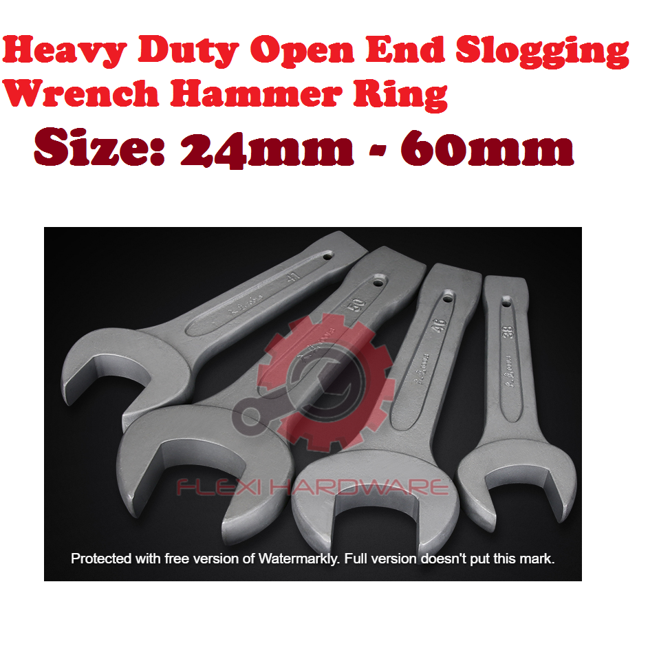 Premium Quality Heavy Duty Open End Slogging Wrench Hammer Ring (24mm ...