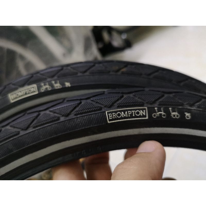 Original Brompton tyres 37-349 16"x1 3/8" with 80% thread well used | Shopee Malaysia