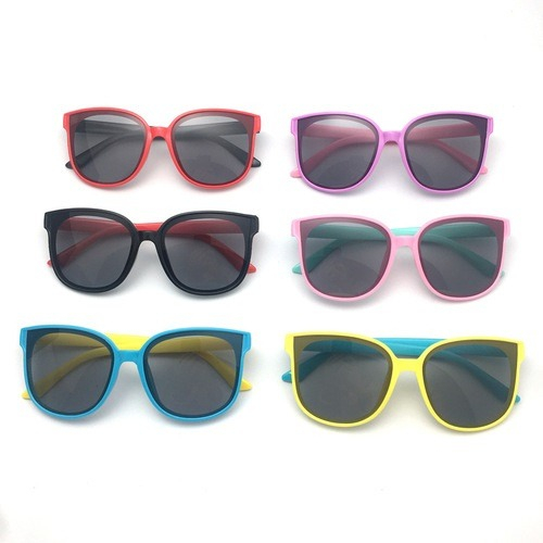 Cartoon Kids Glass Polarized Children Sunglass Girls Boy Silicone Soft ...