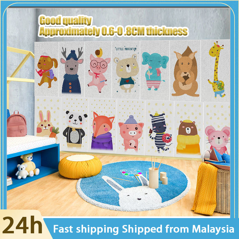 30*60cm 3D Wall Sticker Cartoon Wall Stickers 1CM Thickness Children's ...