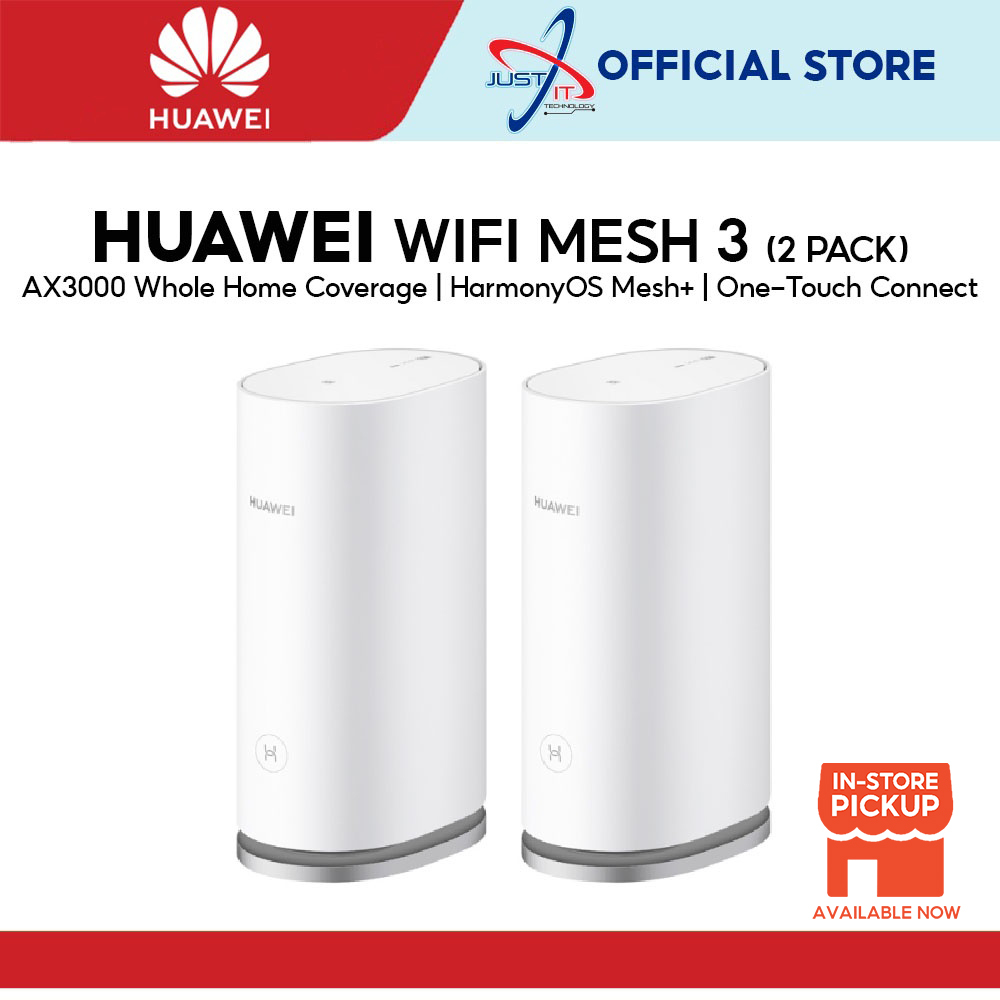 HUAWEI WIFI MESH 3 AX3000 WHOLE WIFI MESH SYSTEM (2 PACK) | Shopee Malaysia