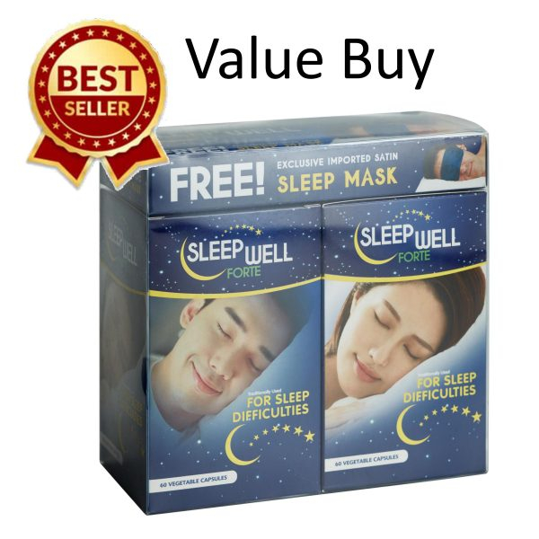Live Well Sleep Well Forte ( 2 x 60s Vege Caps ) * Free Sleep Mask ...
