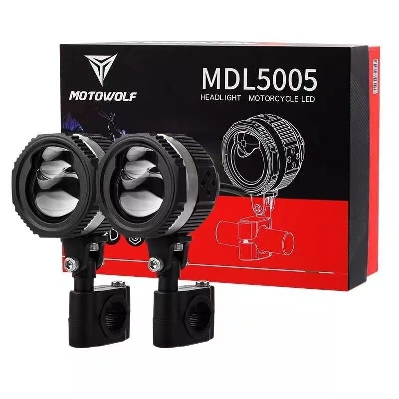 MOTOWOLF MDL5005 Motorcycle Spotlight , High Power , High-Low Beam ...