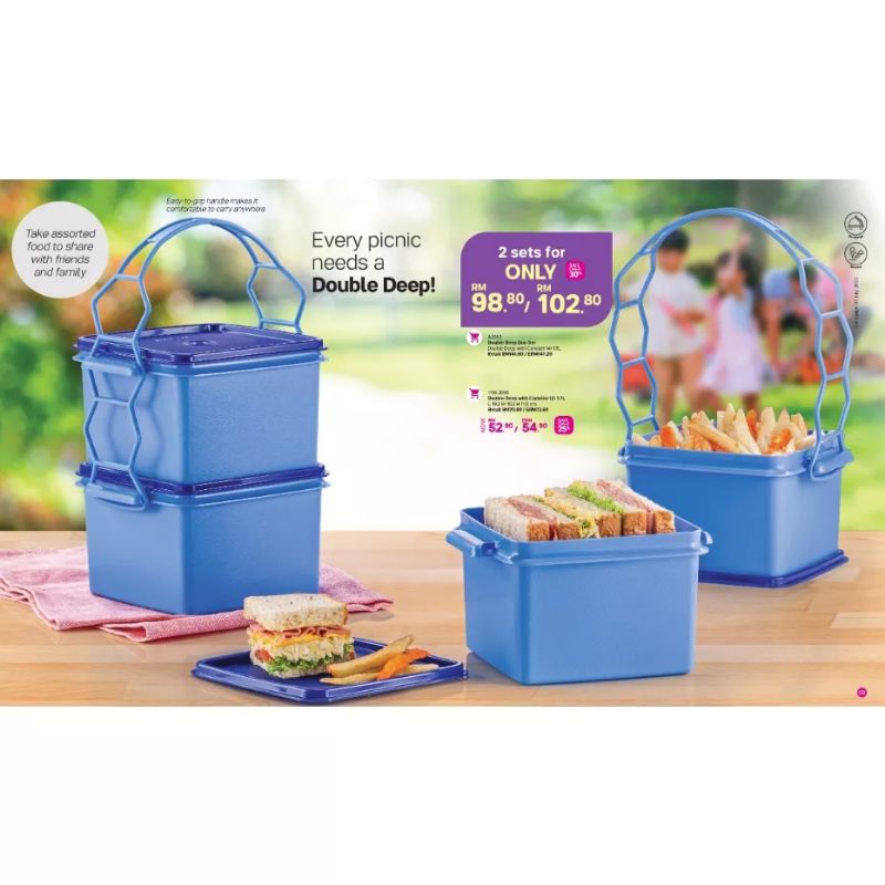 Tupperware EXCLUSIVE ITEM Double Deep Set (2pc) | Shopee Malaysia