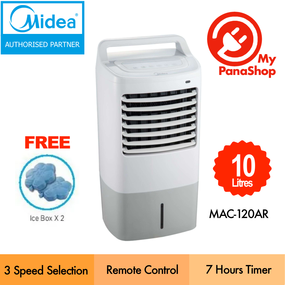 Midea Air Cooler with Remote Control (10L) MAC-120AR | Shopee Malaysia