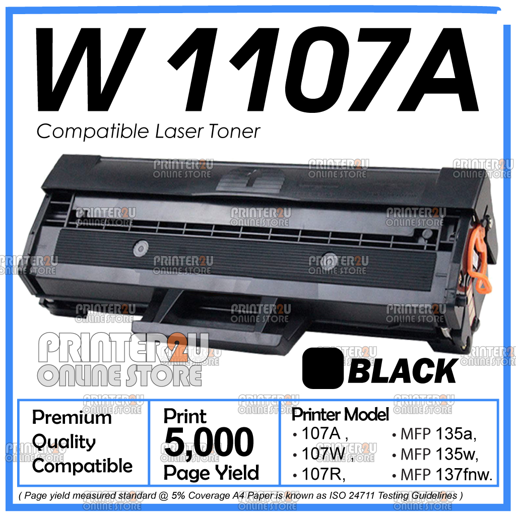 W1107A Compatible to H* W1107A H*107A Cartridge for H* Laserjet 107A ...