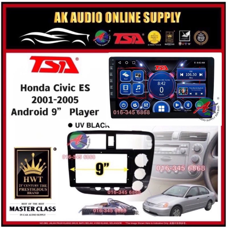 [ MTK 2+32GB ] TSA Honda Civic ES 2001 - 2005 Android 9'' inch Car ...