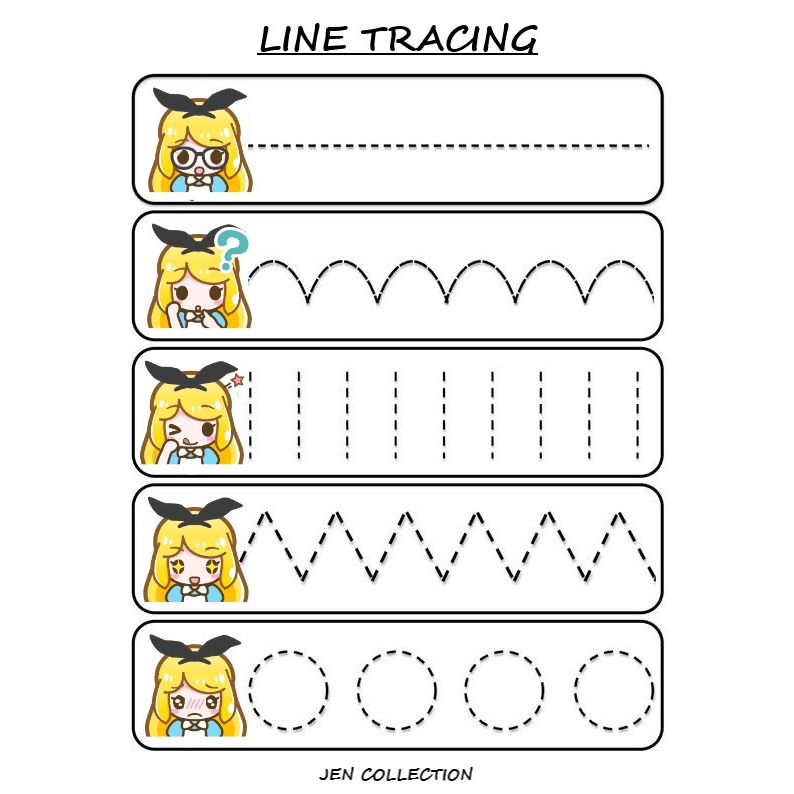 [Laminated] LINE TRACING Busy Book & Quiet Book for kid early learning ...
