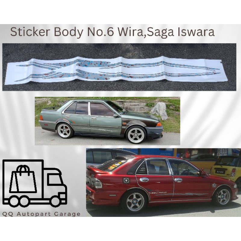 Proton Wira Sticker Body No.6 Gray | Shopee Malaysia