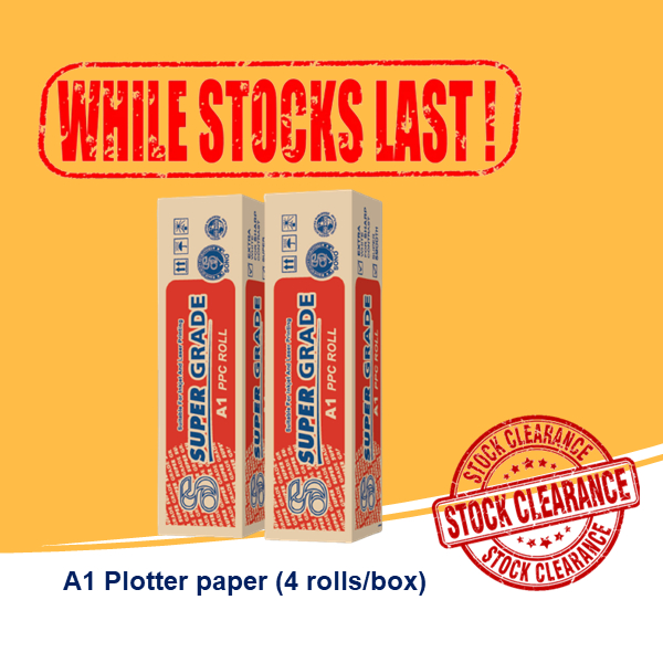Super Grade Plan Printing Paper / Plotter Roll (4 rolls/box, Sono rolls ...