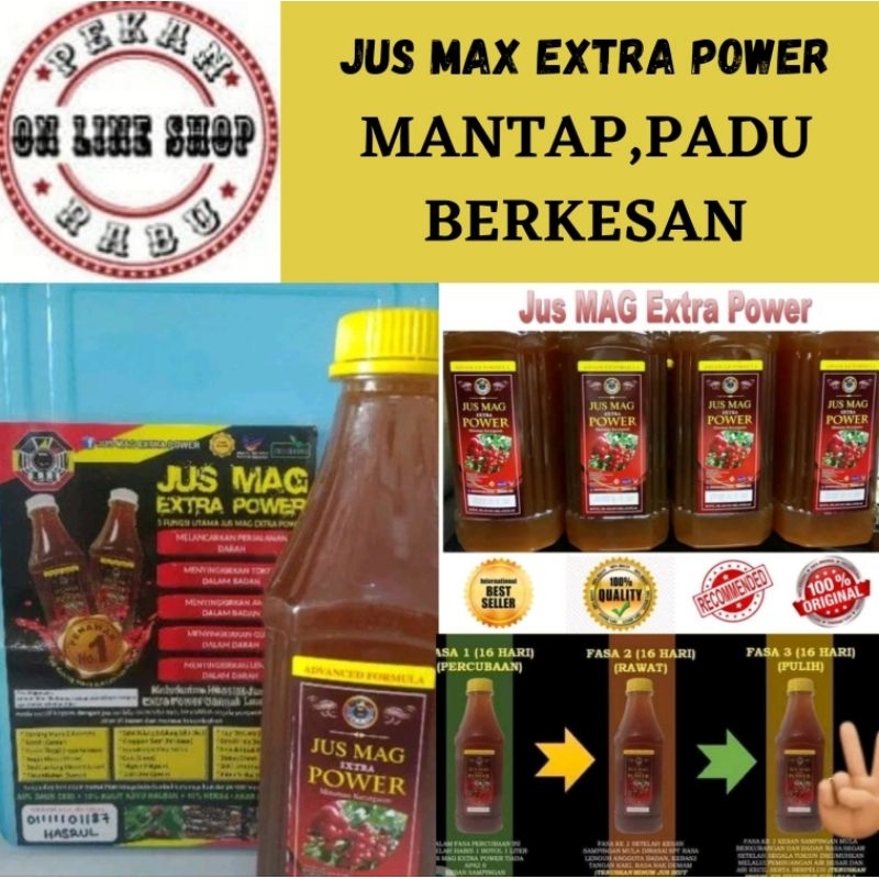 JUS MAG EXTRA POWER TERBAIK UNTUK KESIHATAN SESUAI UNTUK LELAKI DAN ...