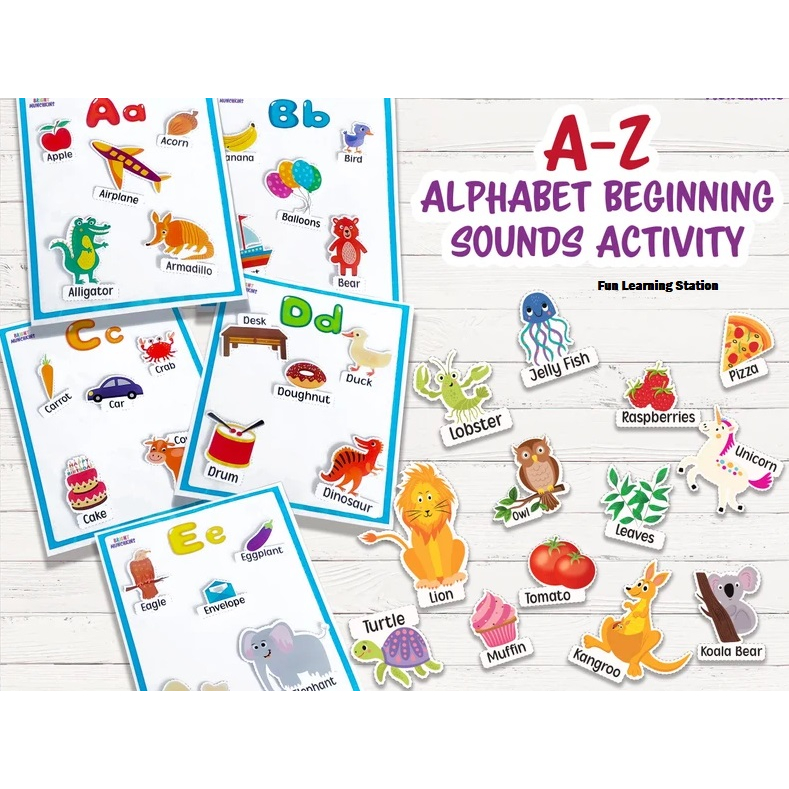 495 (PDF) Interactive Alphabet ABC Busy Book l Beginning Sounds ...